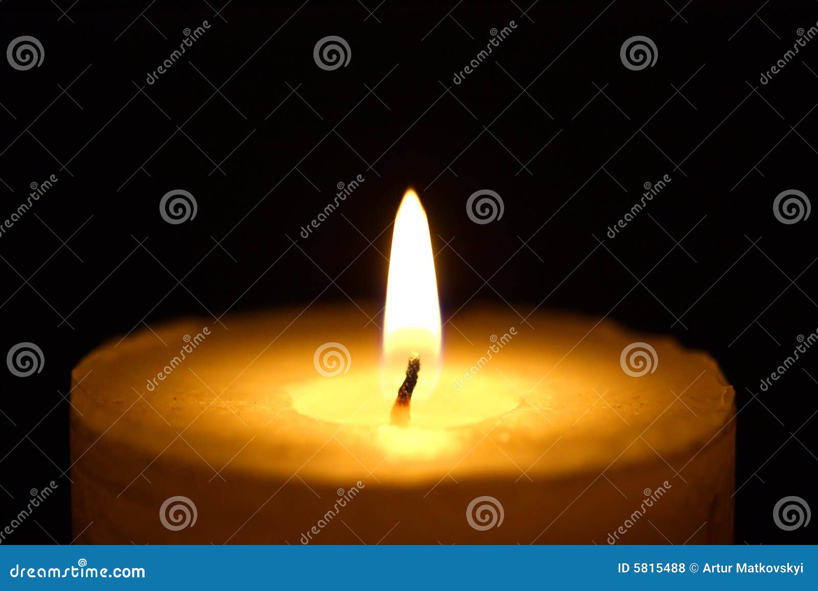 Candle in the night. stock photo. Image of life, copy - 5815488