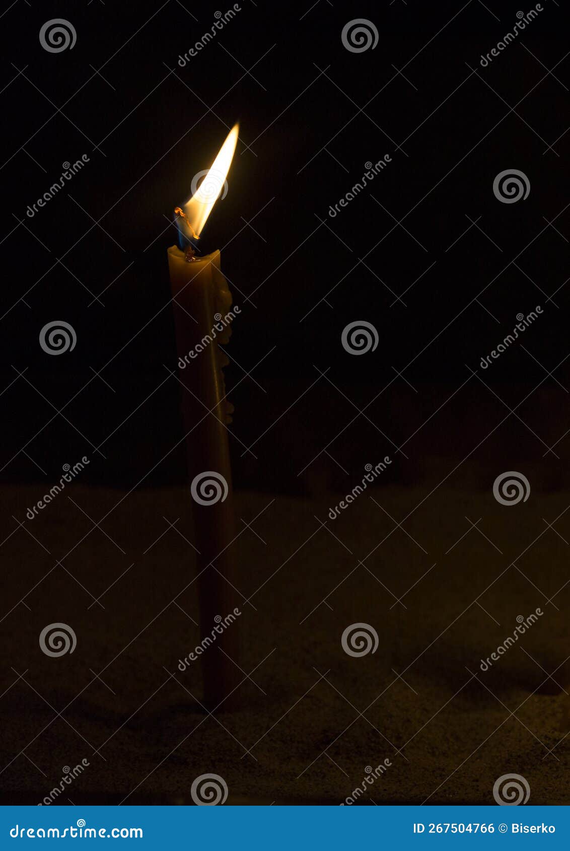 Candle in the night stock photo. Image of darkness, passionate - 267504766