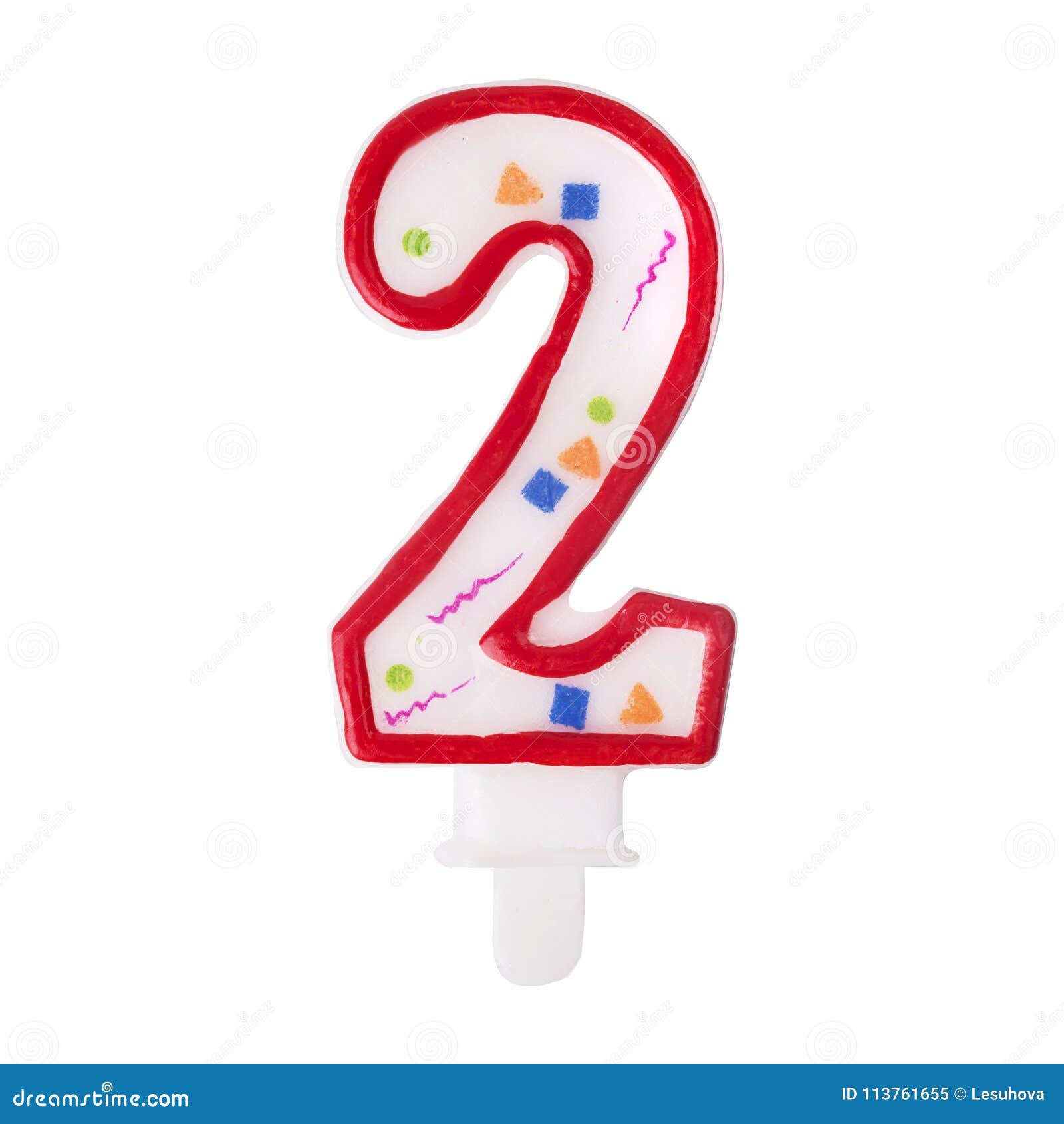 Candle number two stock image. Image of enjoyment, anniversary - 113761655