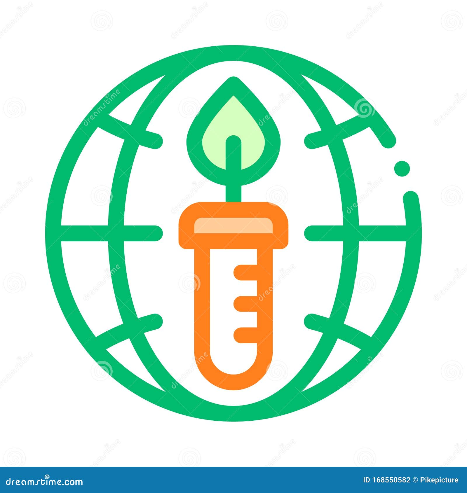 Candle Planet Earth Problem Vector Thin Line Icon Stock Vector ...
