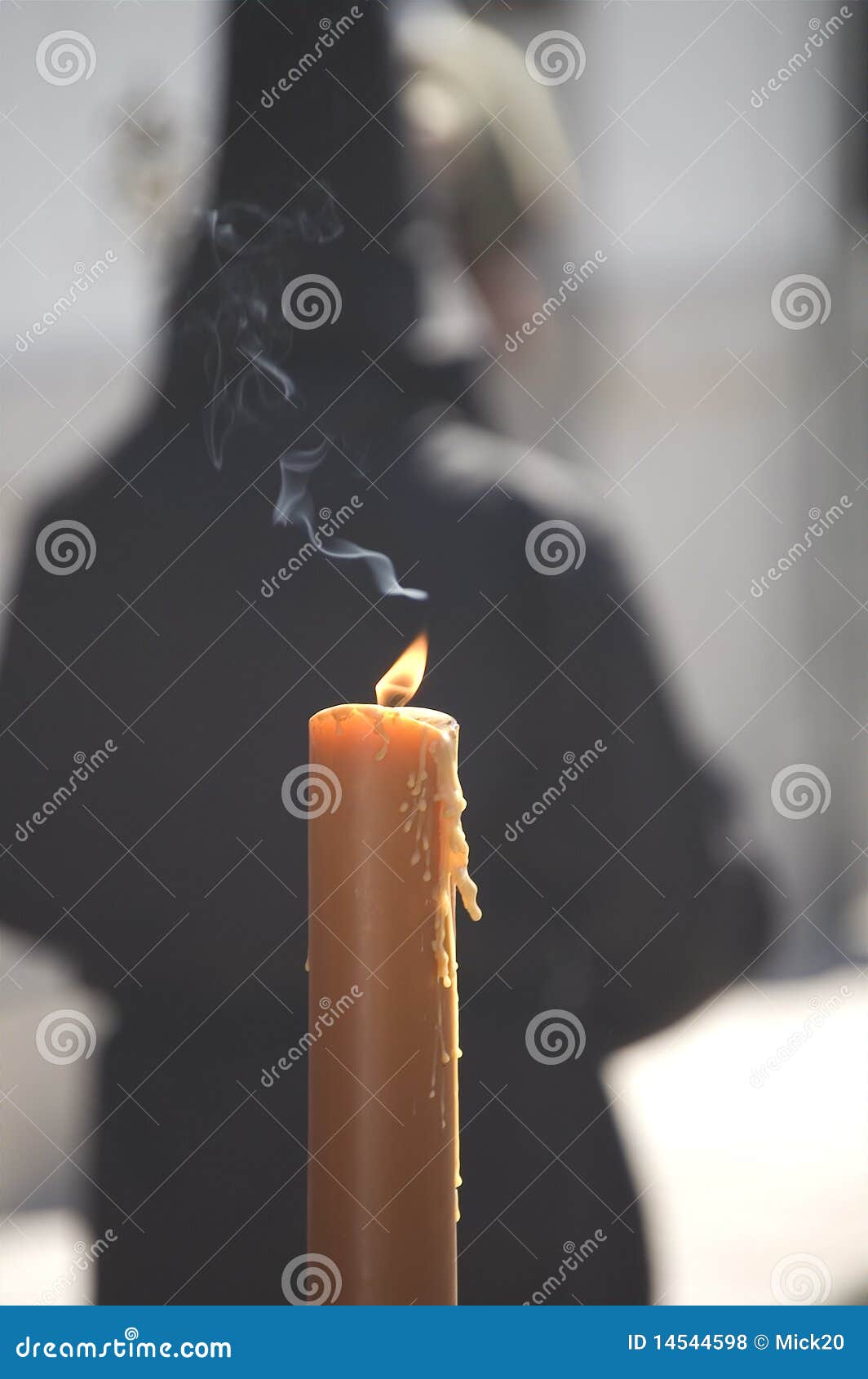 Candle in Procession Holy Week Stock Photo - Image of passion ...