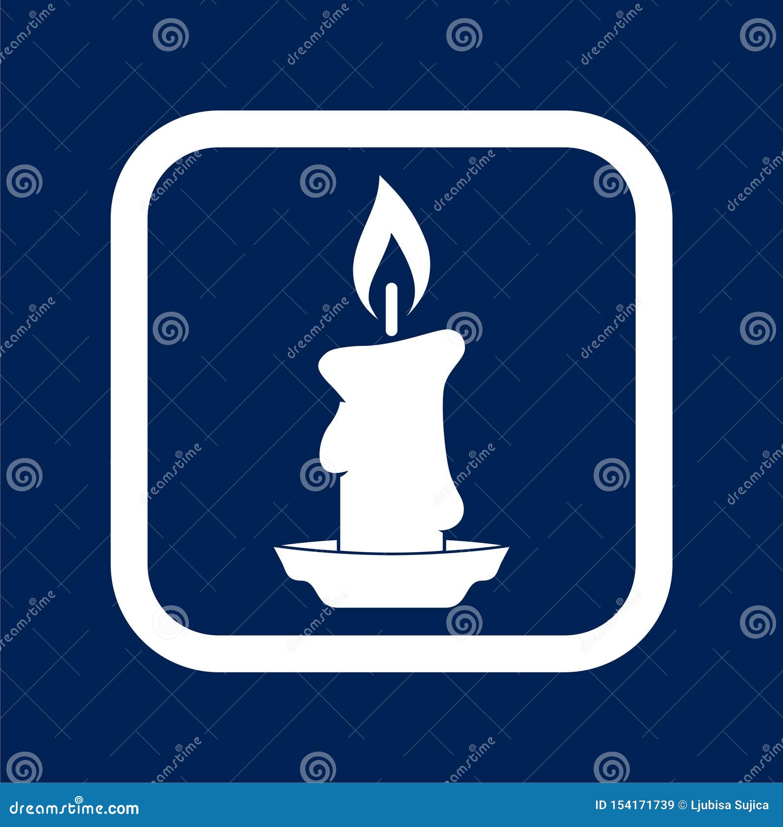 Candle Sign - Vector Illustration Stock Vector - Illustration of ...