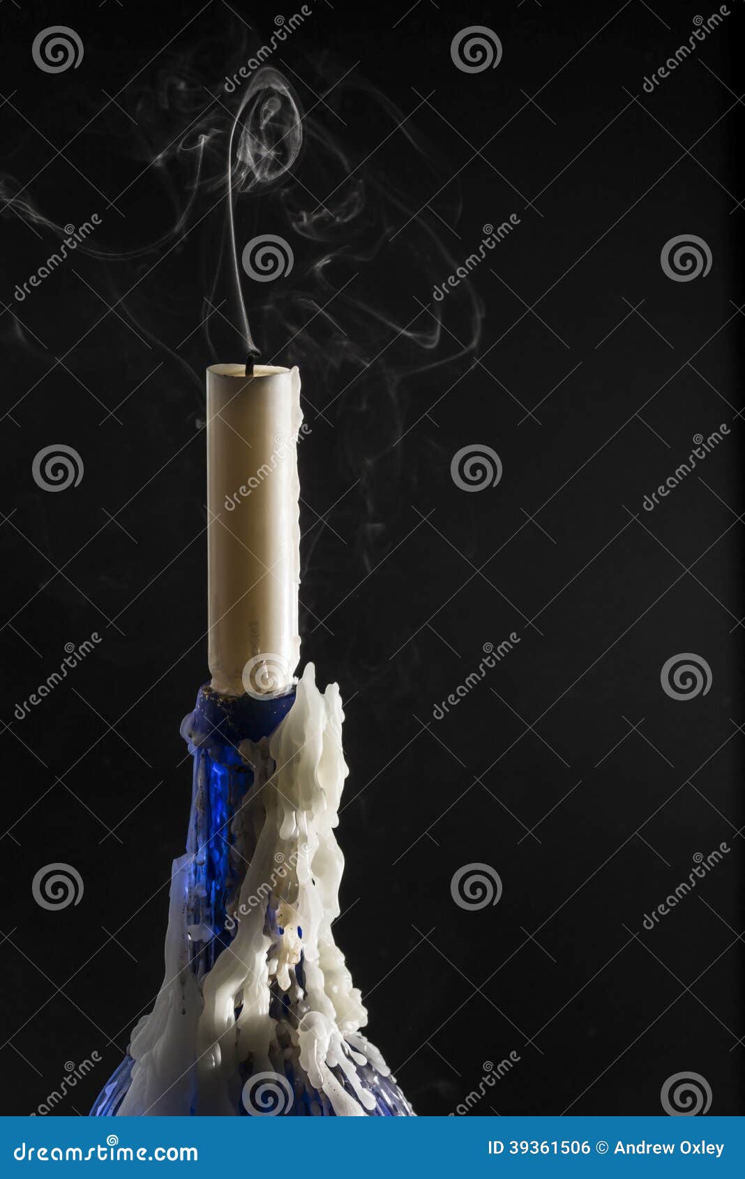 Candle smoke stock photo. Image of powercut, isolated - 39361506