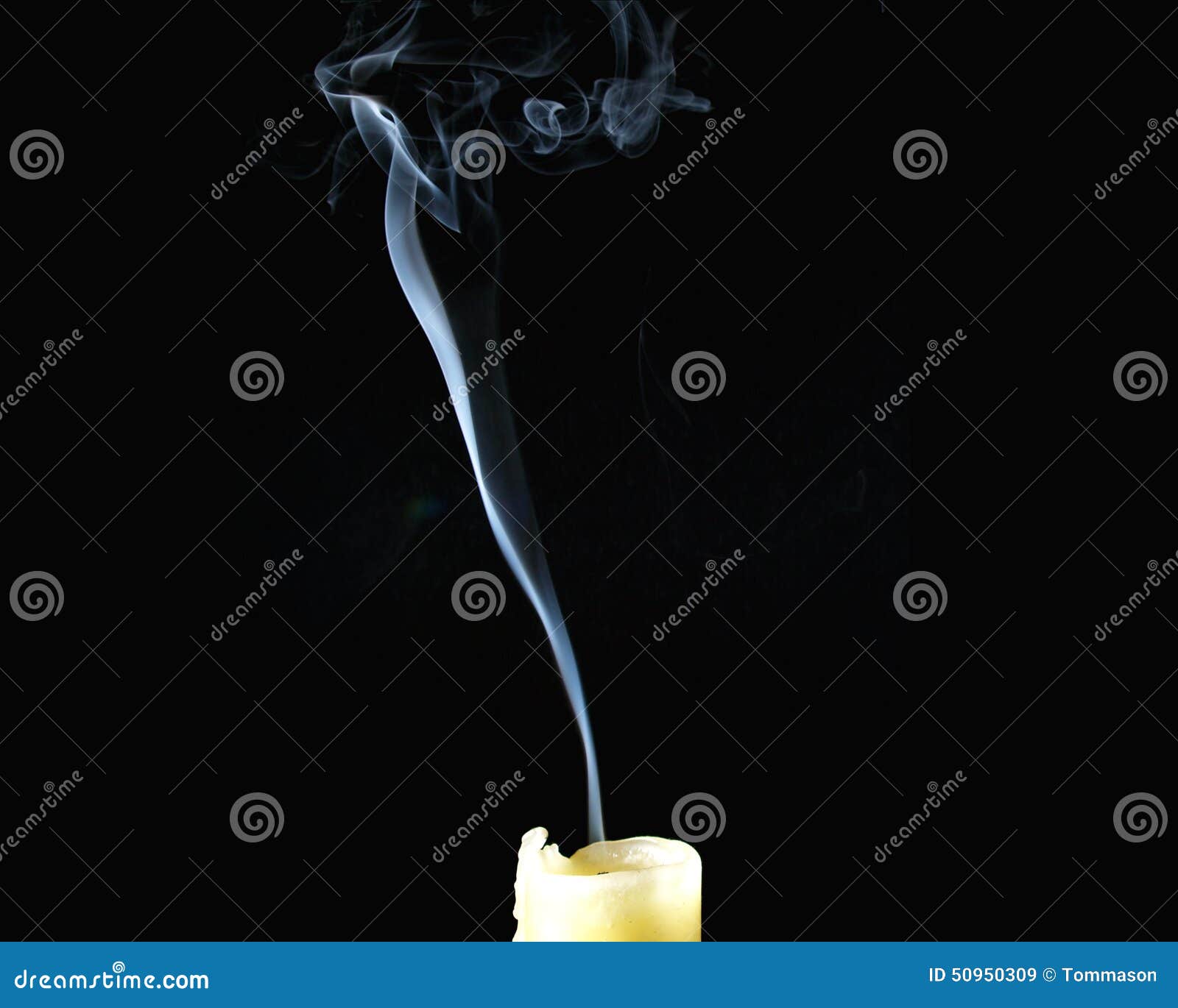 Candle stock image. Image of smoke, snuffed, whisp, black - 50950309