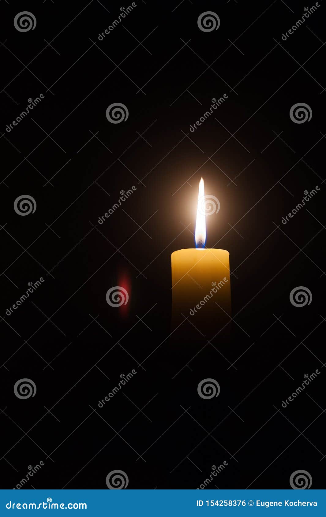 Candle Spark in the Dark Room Stock Photo - Image of hope, background ...
