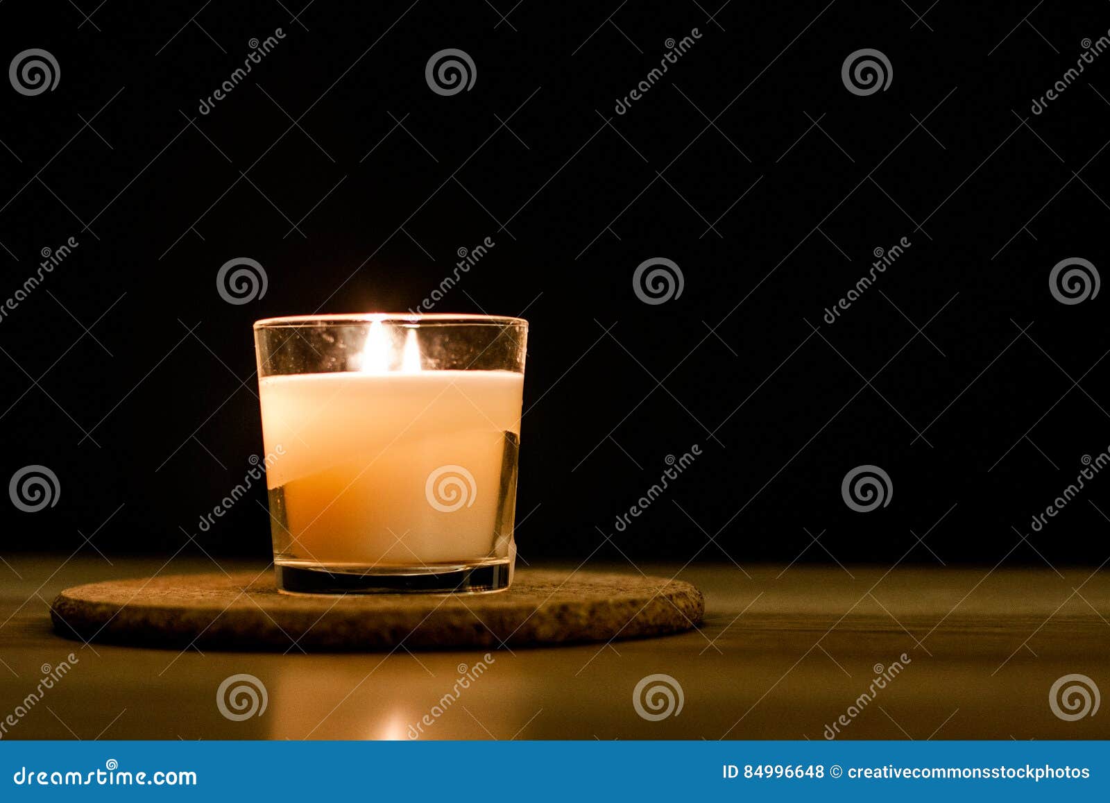 Candle On Table Picture. Image: 84996648