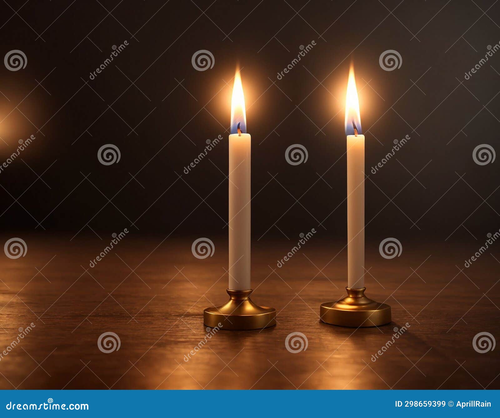 Candle on the table stock illustration. Illustration of antique - 298659399