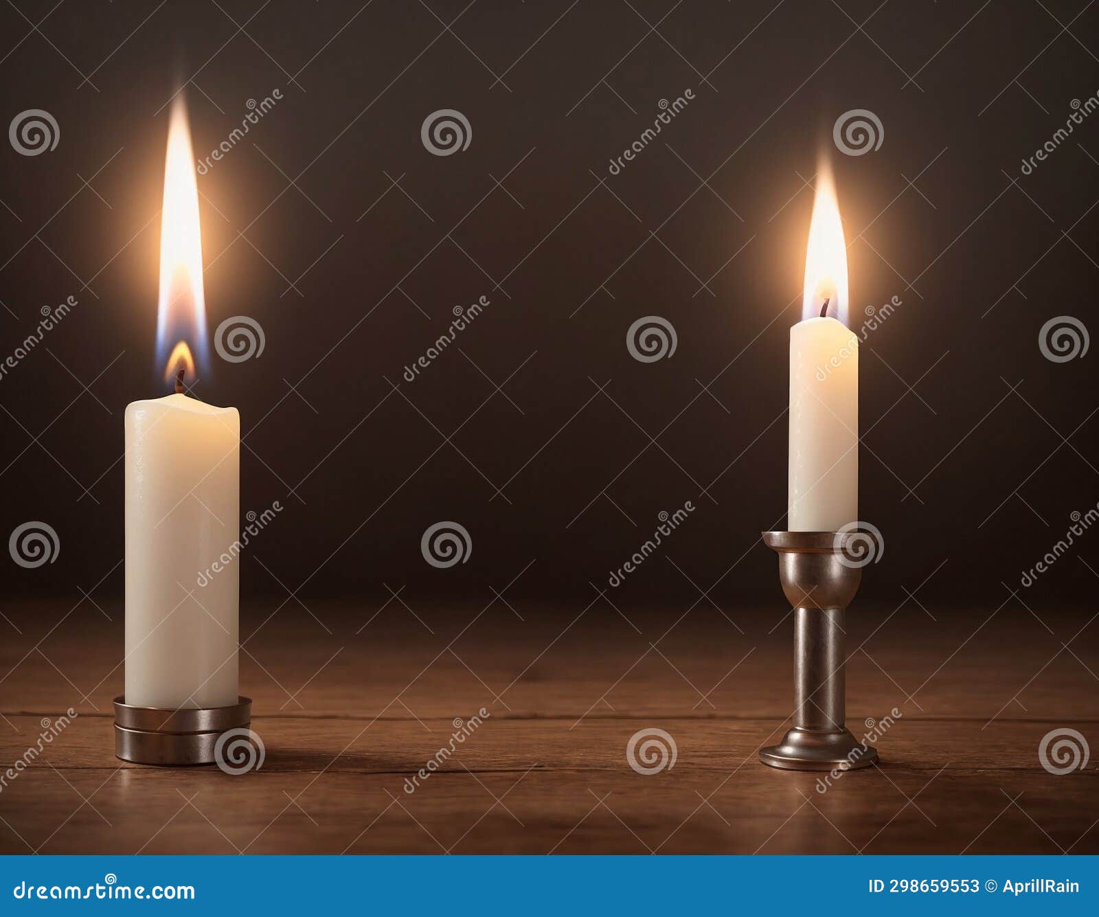 Candle on the table stock illustration. Illustration of fire - 298659553
