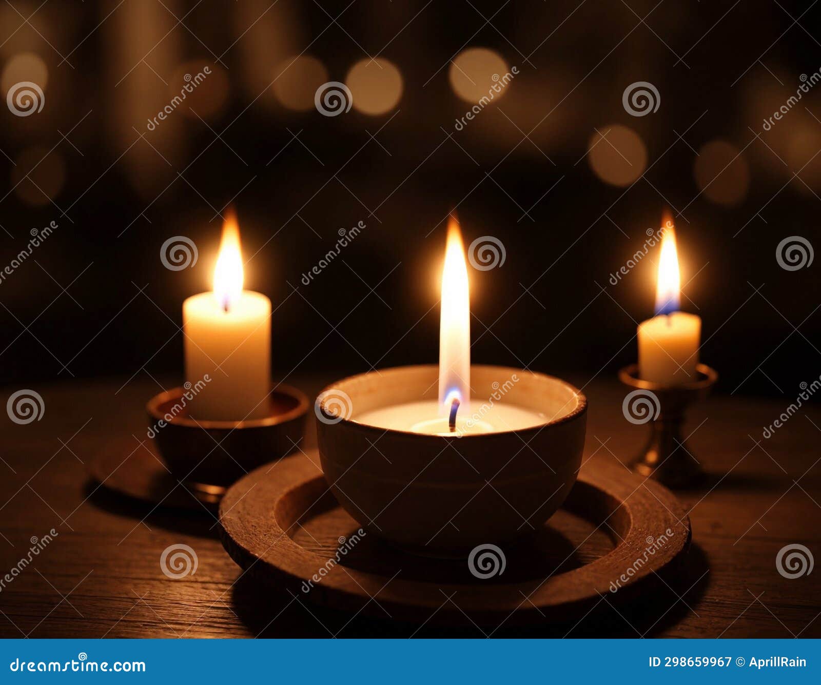 Candle on the table stock illustration. Illustration of romantic ...