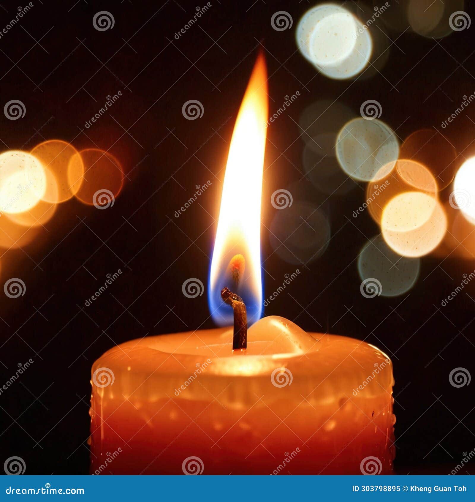 Candle , Traditional Wax Tool for Illumination by Burning Flame Stock ...