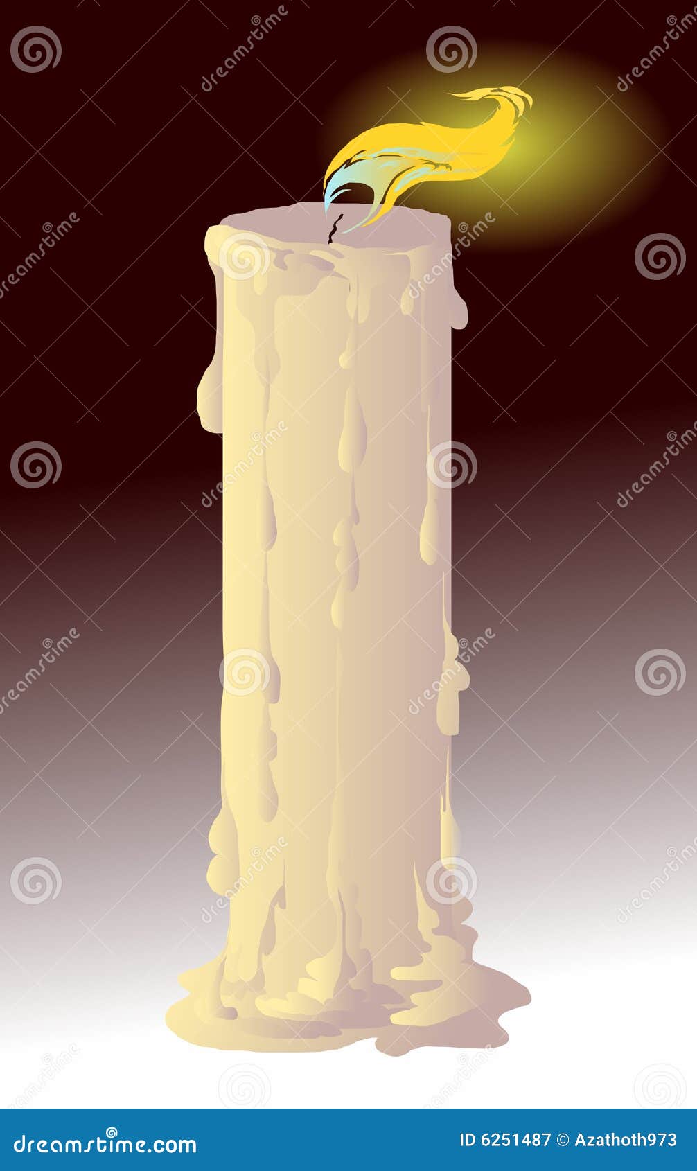 Candle Vector stock vector. Illustration of burn, feast - 6251487