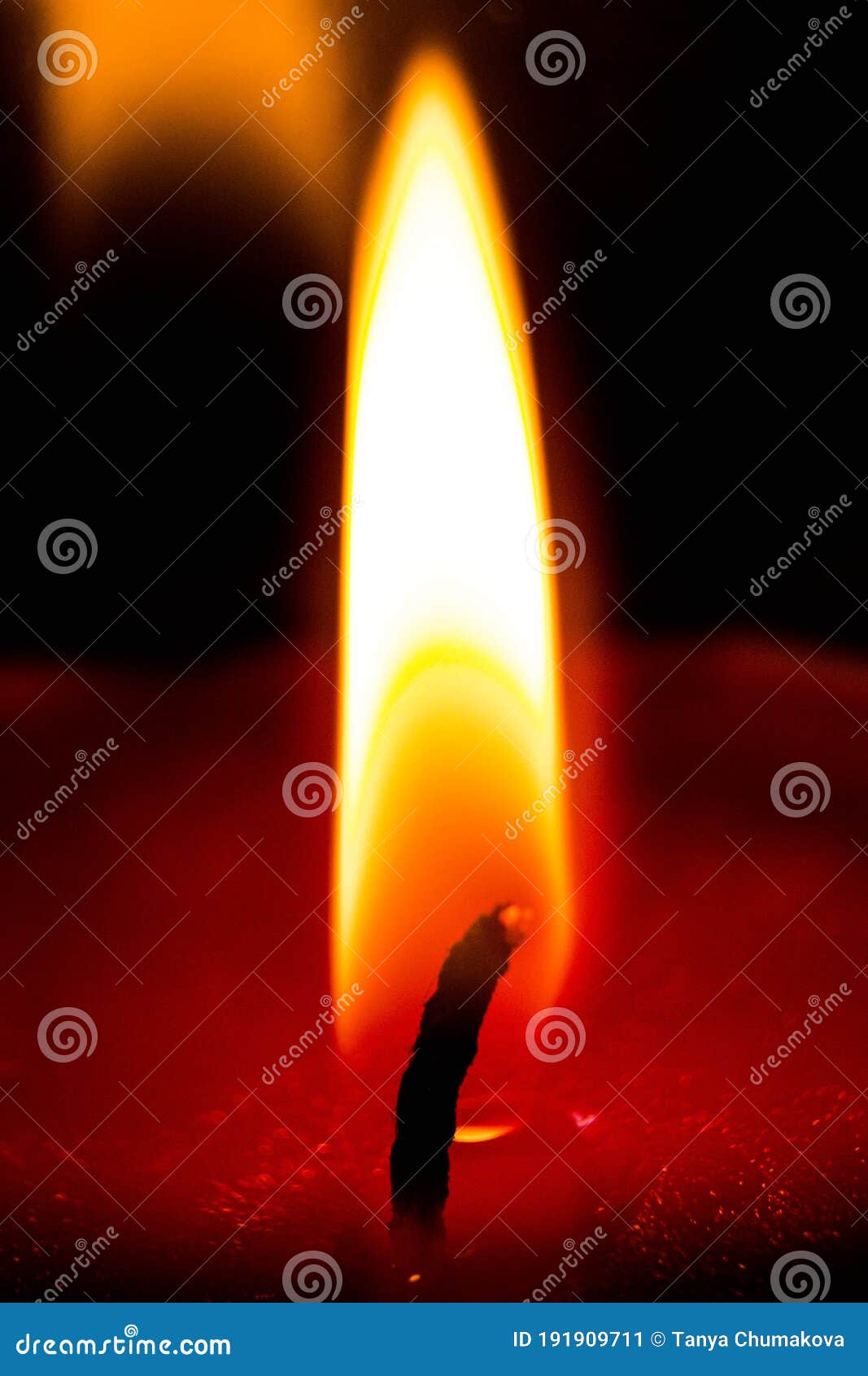 Candle stock image. Image of fire, melancholy, candle - 191909711