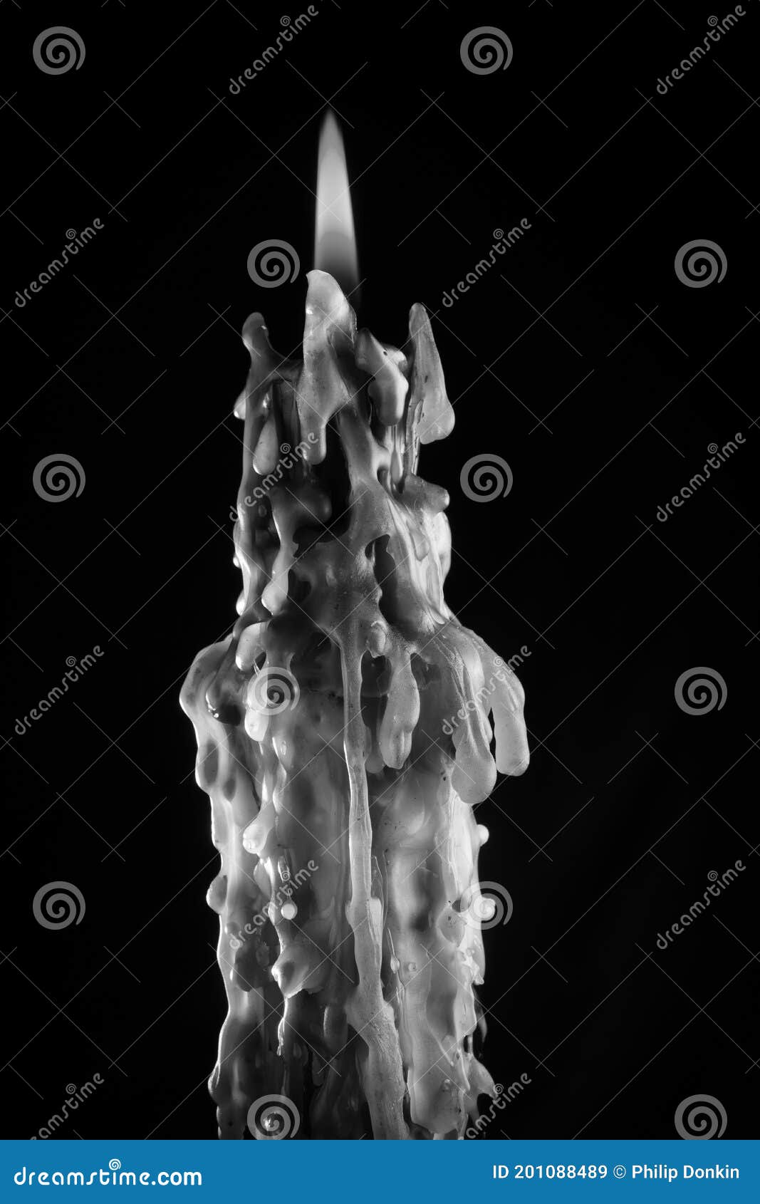 Candle Wax Dripping from Wax Candle Showing Textures Stock Image ...