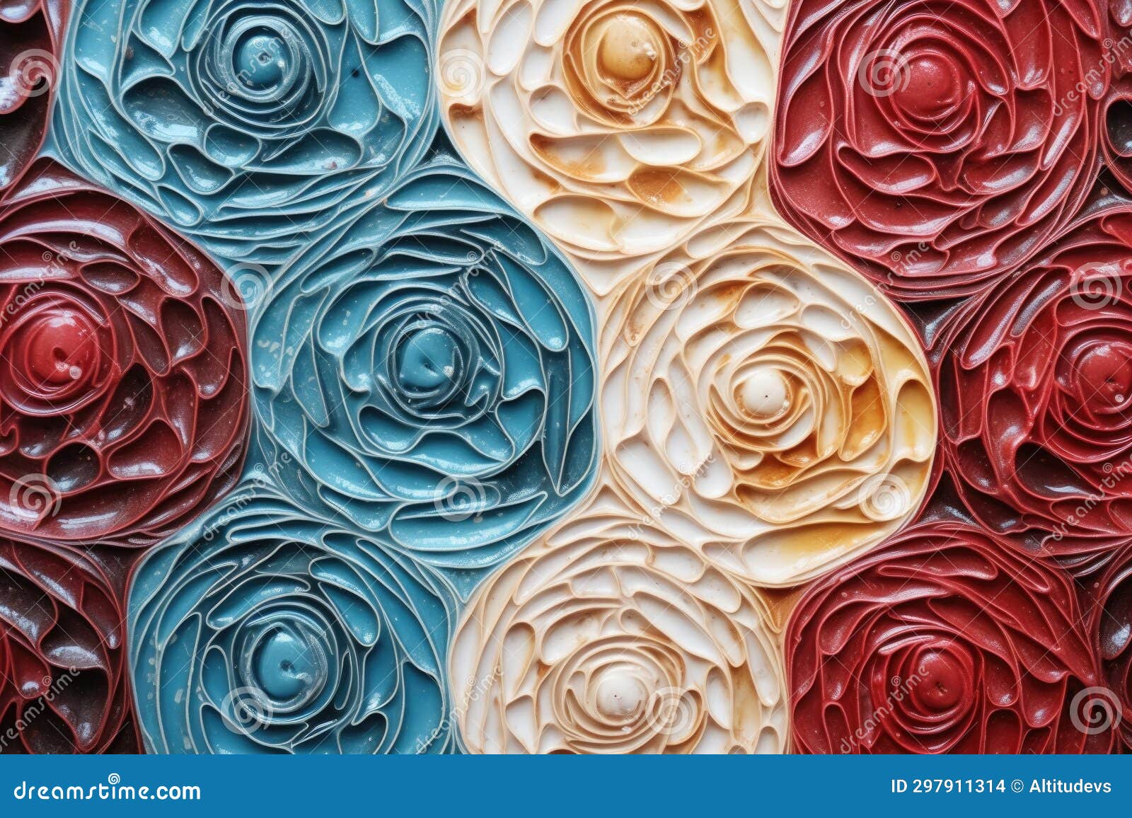 Candle Wax Melt Forming Swirl Patterns Stock Photo - Image of decor ...