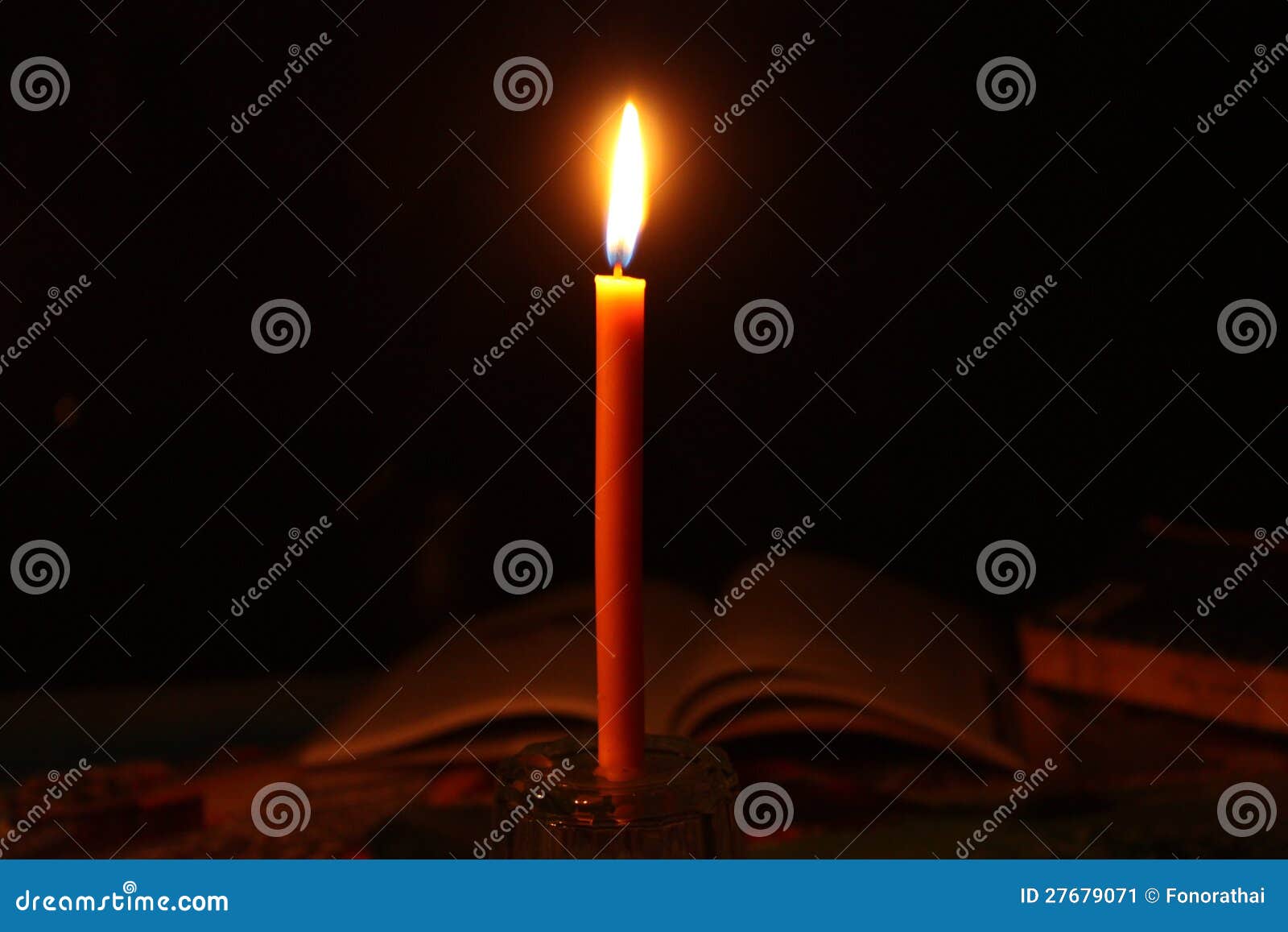 Candlelight stock image. Image of black, candle, burn - 27679071
