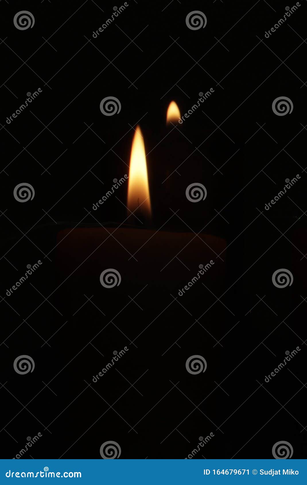 Candlelight in the Dark of the Night. Stock Image - Image of quiet ...