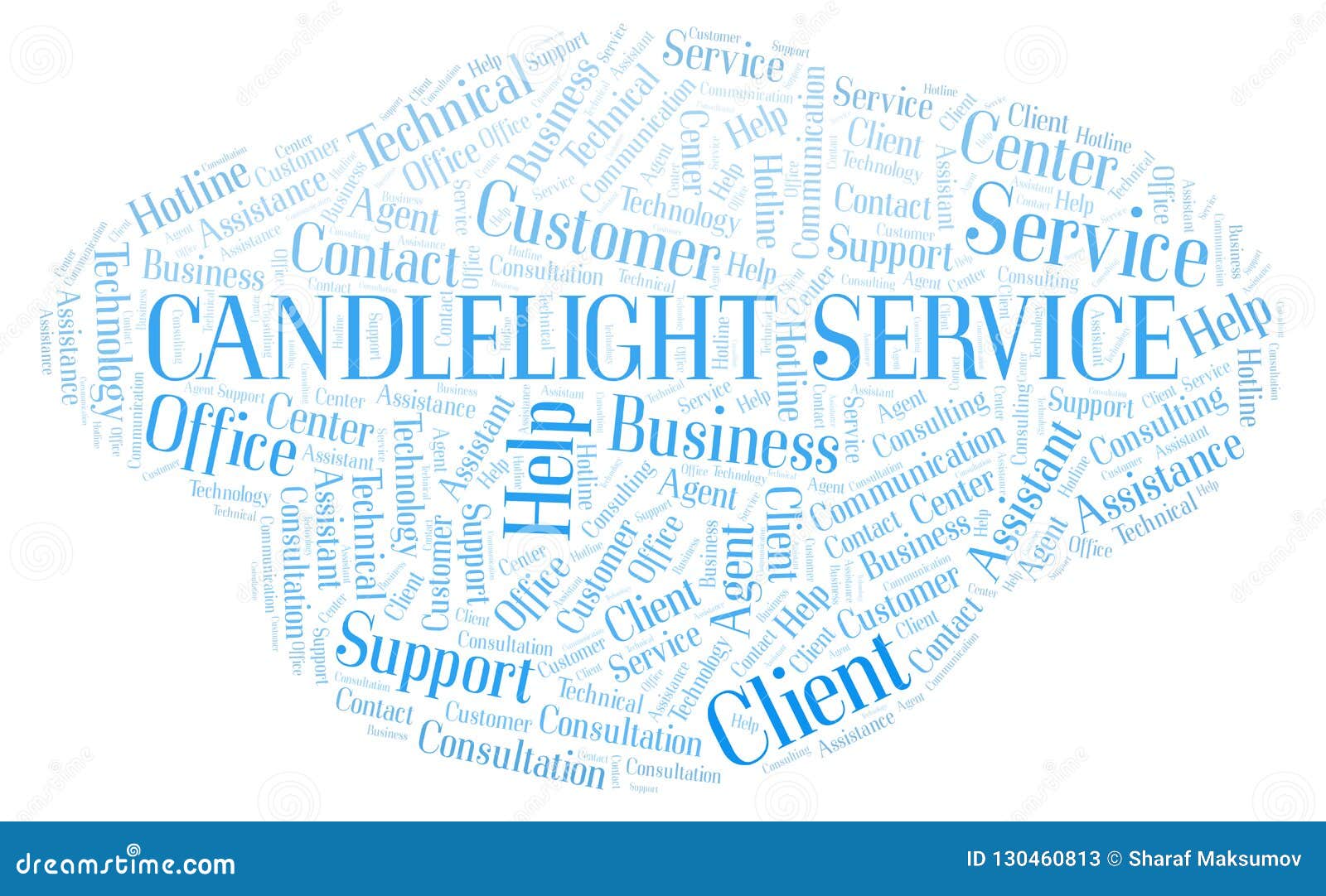 Candlelight Service Word Cloud. Stock Illustration - Illustration of ...