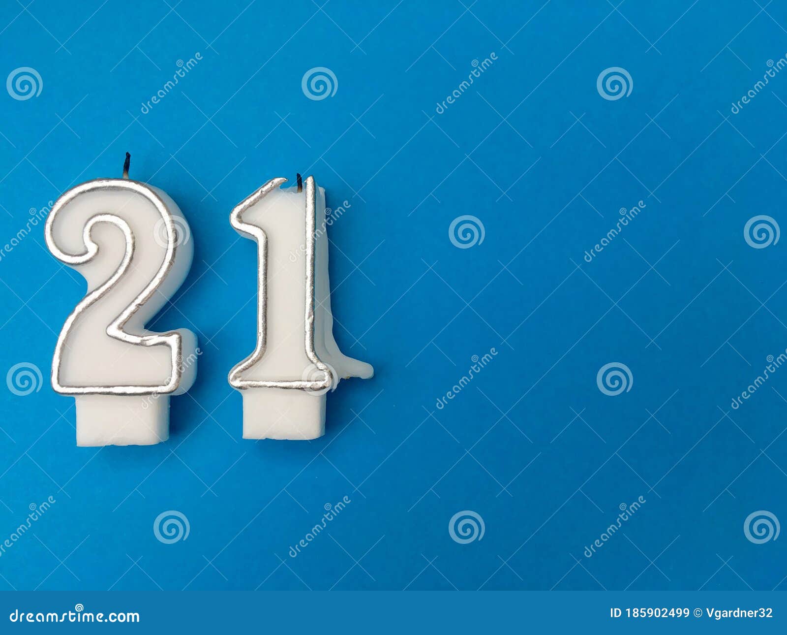 Candles Depicting the Age 21 Stock Image - Image of twenty, birthday ...
