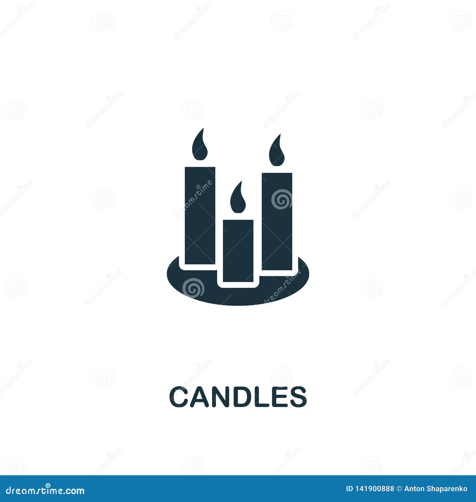 Candles Icon. Creative Element Design from Easter Icons Collection ...
