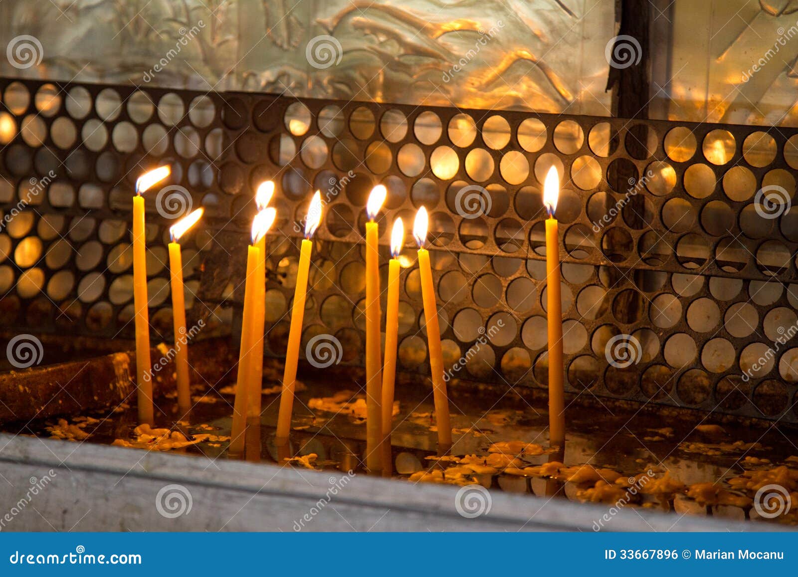 Candles stock photo. Image of catholic, godly, christmas - 33667896