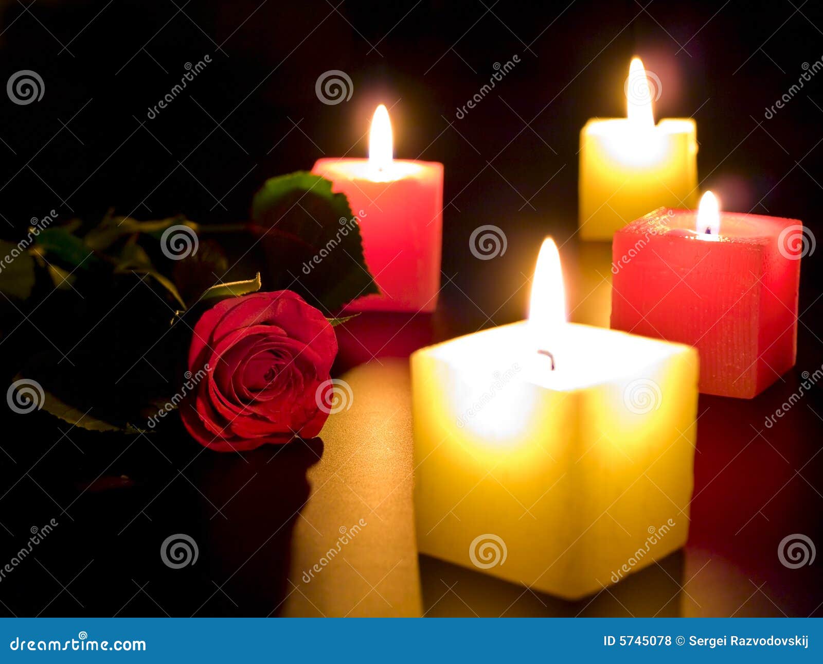 Candles in night stock photo. Image of candles, candlelight - 5745078
