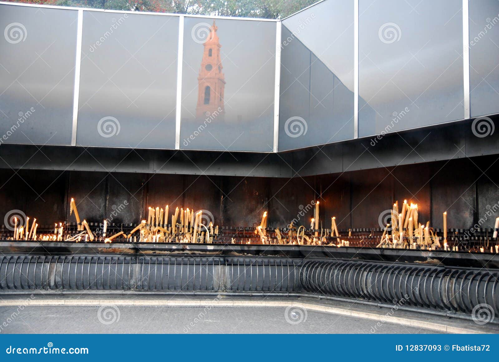 Candles in Sanctuary of Fatima Stock Image - Image of flame, religion ...