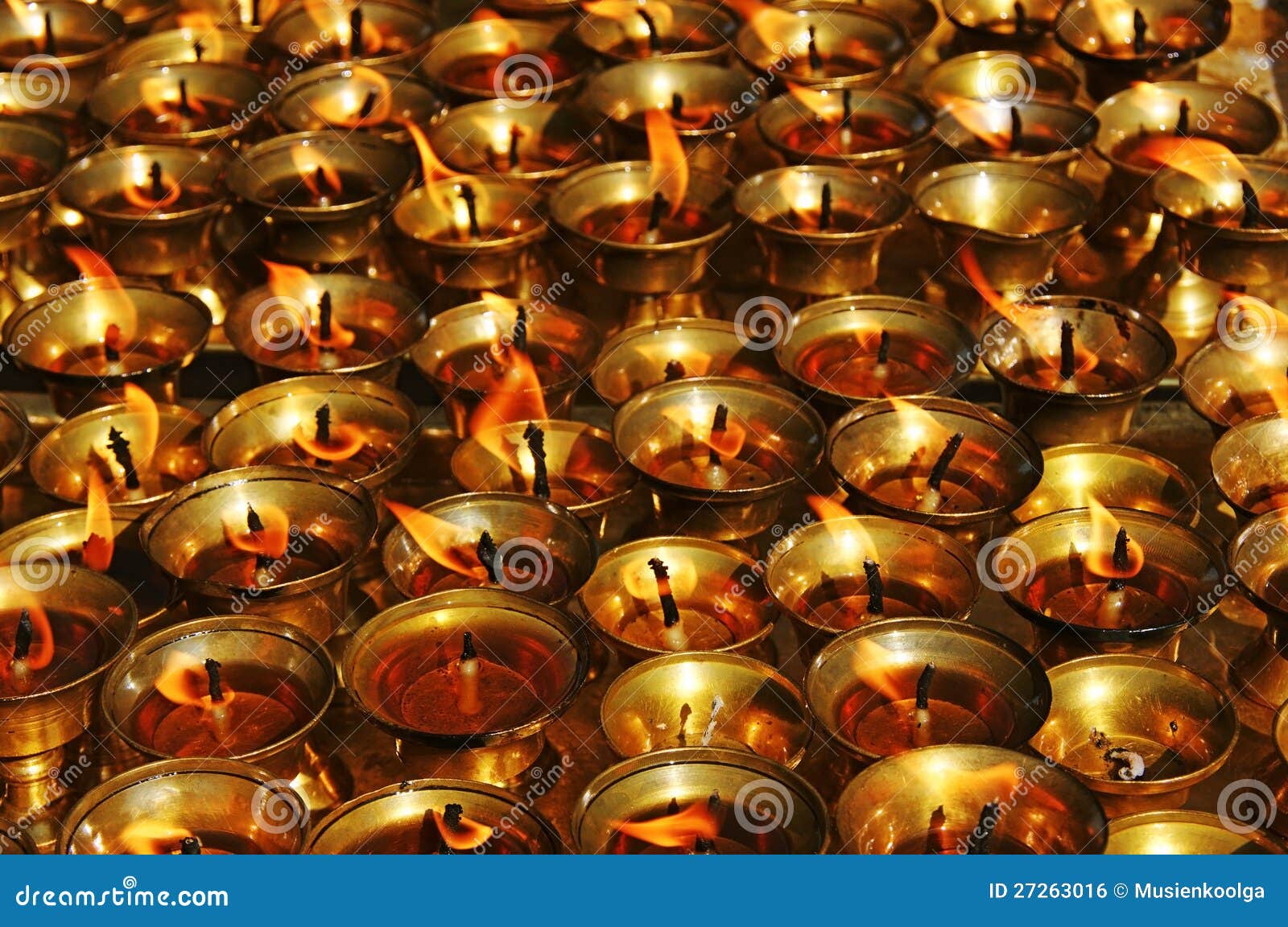 Candles in the temple. stock photo. Image of relief, buddhism - 27263016