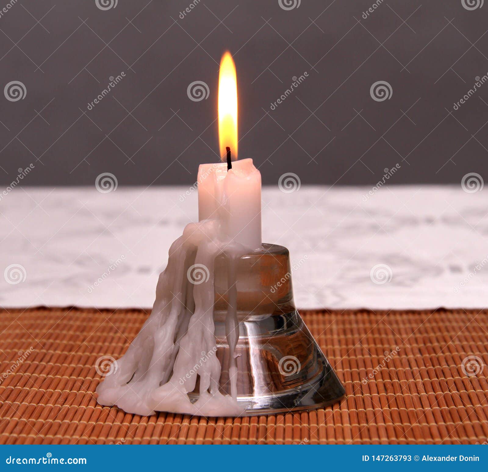 Candlestick for a candle stock image. Image of church - 147263793