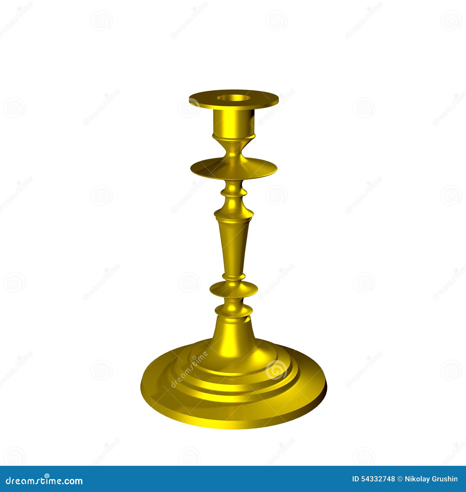 Candlestick And Gold Coin On Graph, Illuminating Financial Success In A ...