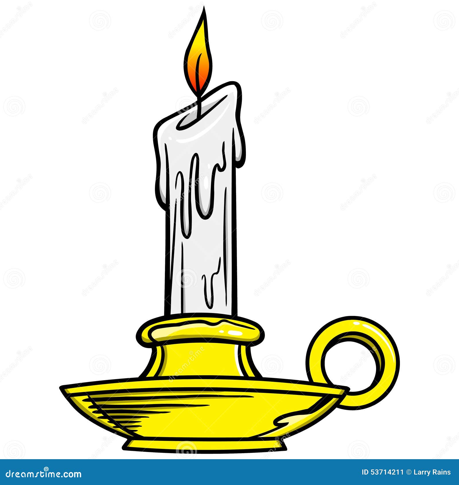 Candlestick Holder Cartoon Vector | CartoonDealer.com #53714211