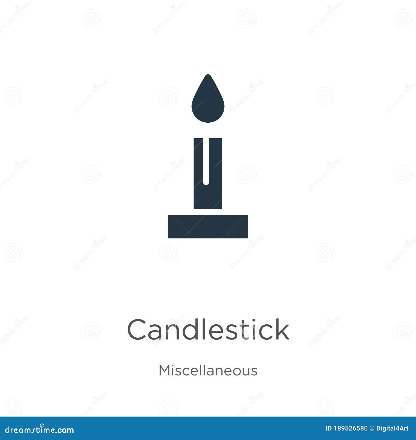 Candlestick Icon Vector. Trendy Flat Candlestick Icon from ...