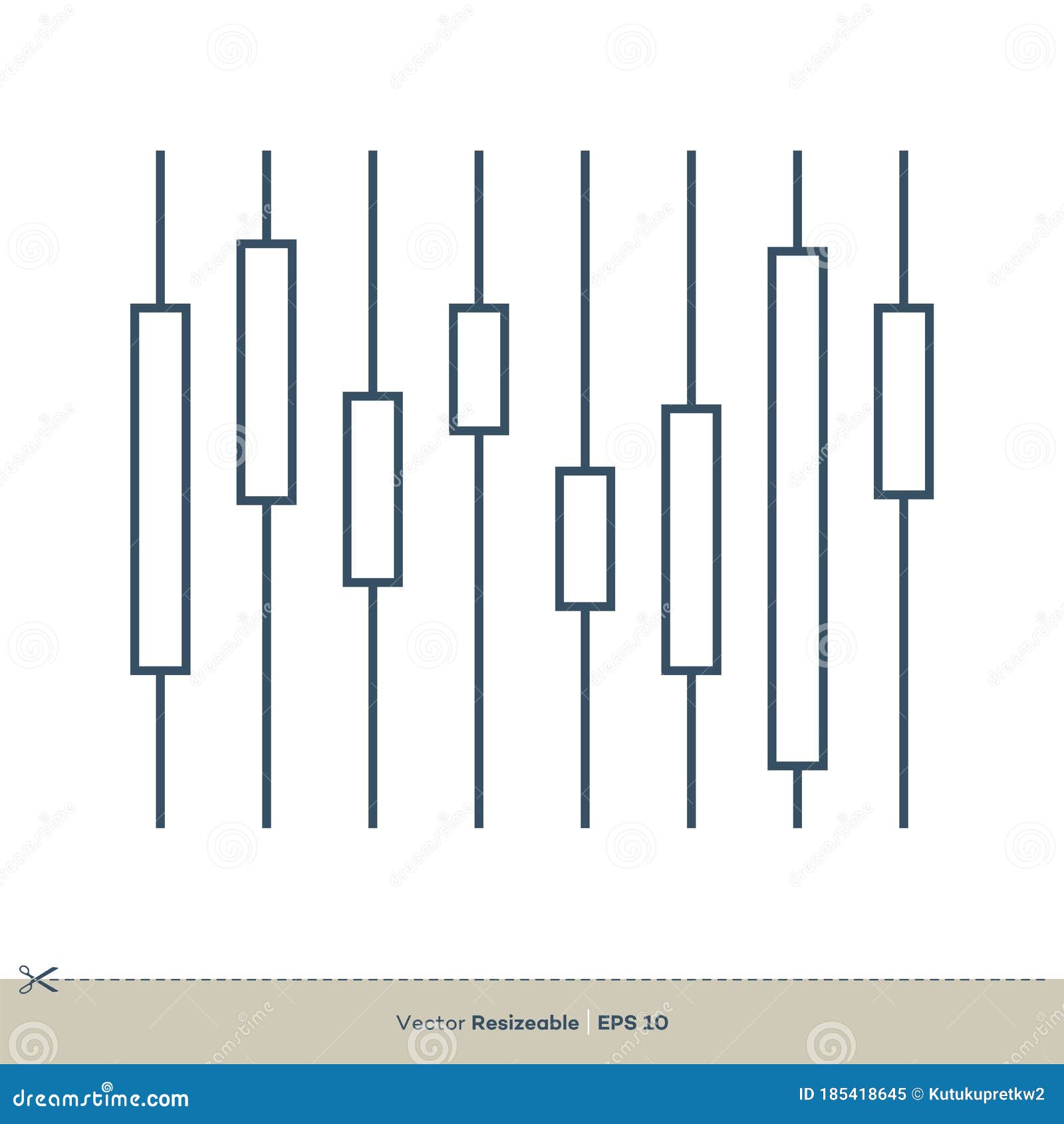 Candlestick Logo Template Illustration Design. Vector EPS 10 Stock ...