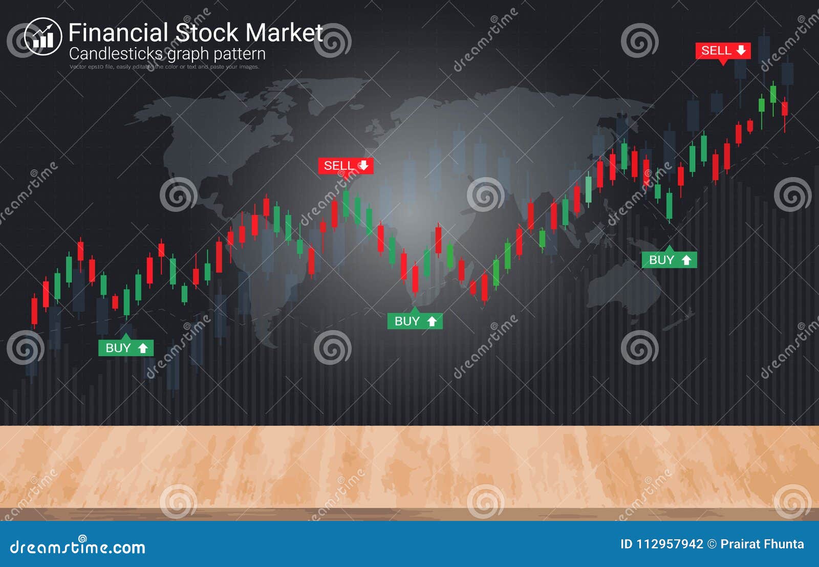 Candlestick Patterns Is A Style Of Financial Chart. Vector Illustration ...
