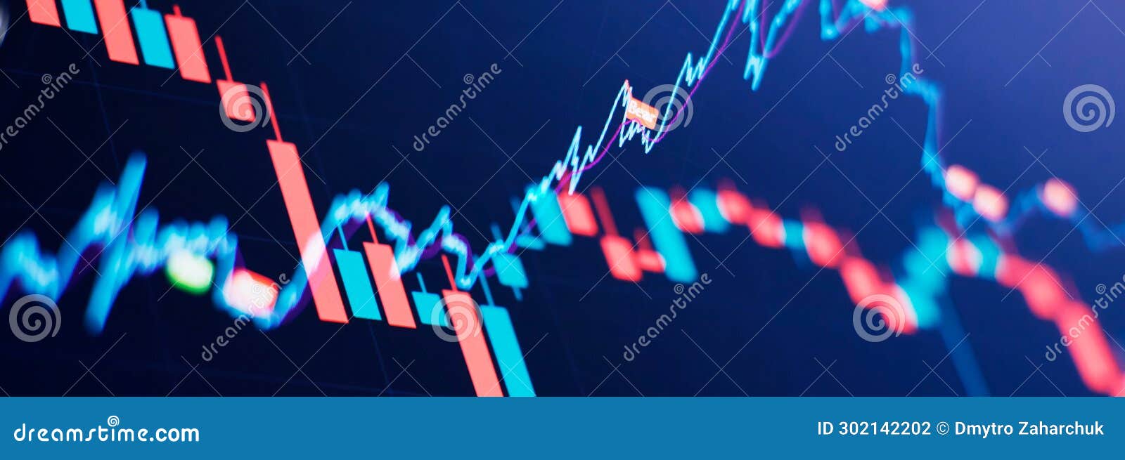 Candlesticks Going Up Indicating Crypto Rising in Value. Graphical ...