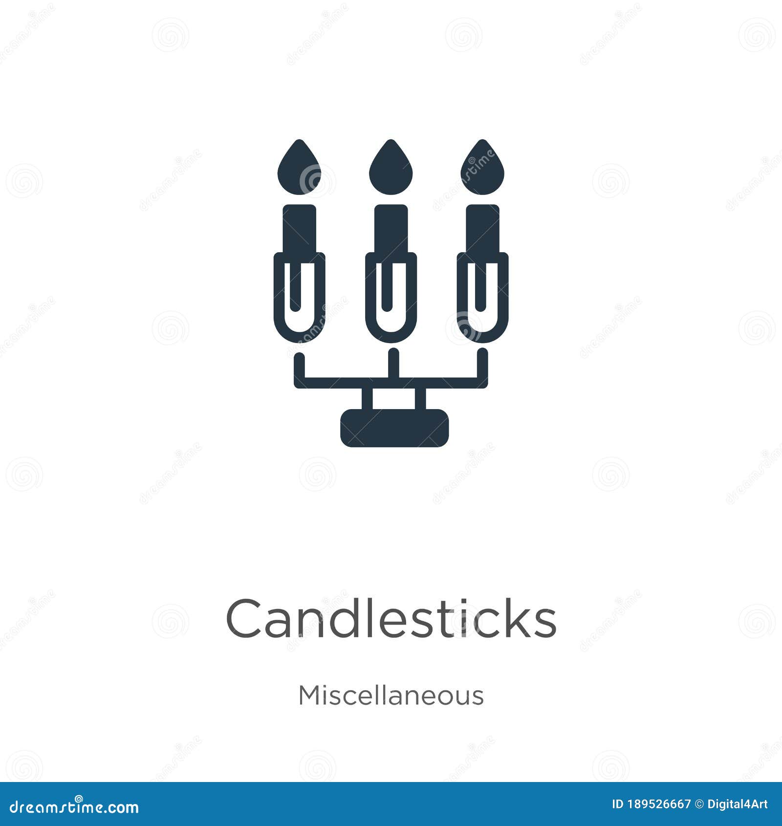 Candlesticks Icon Vector. Trendy Flat Candlesticks Icon from ...