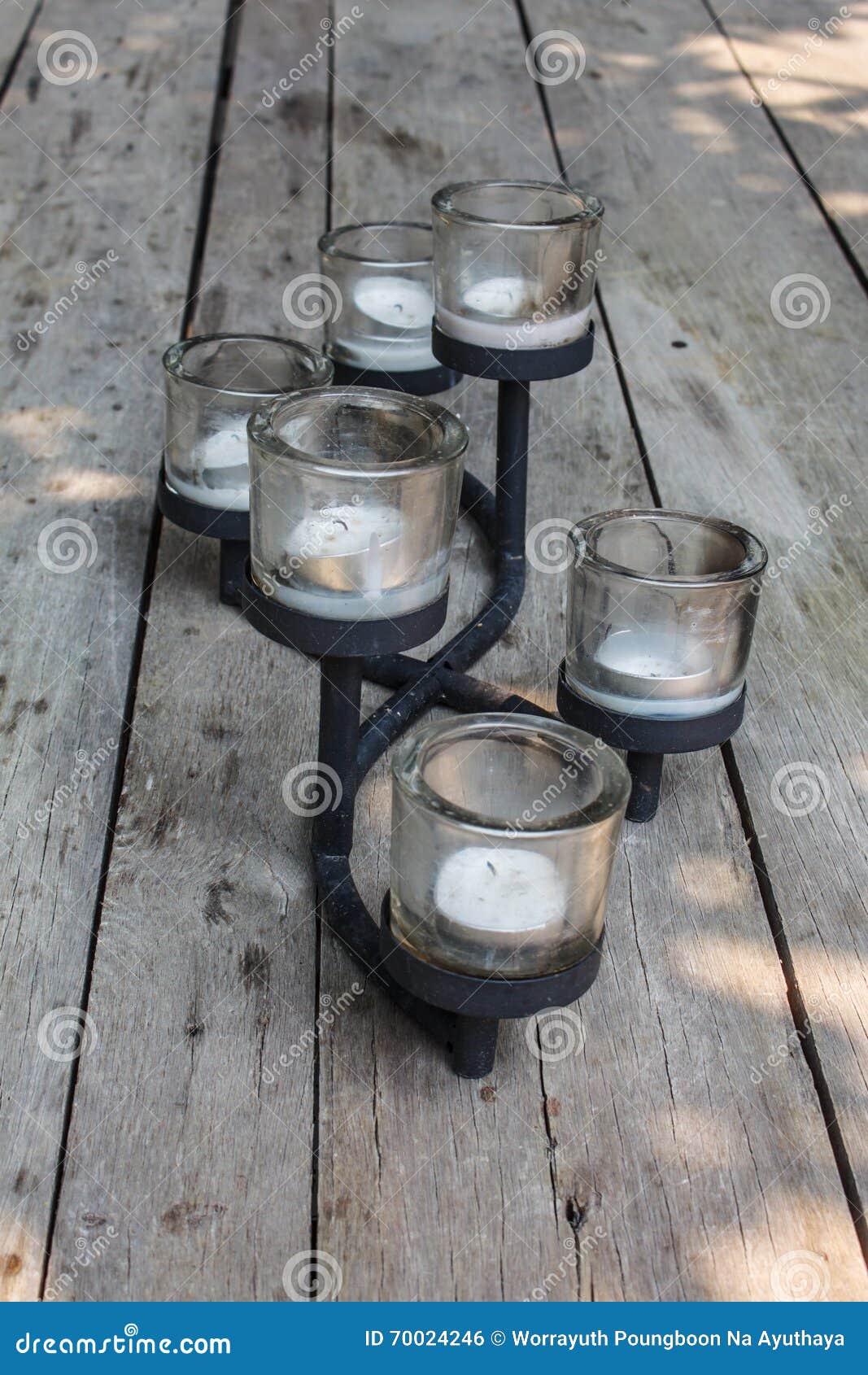 Candlesticks are Staying on a Table Stock Photo - Image of curved ...