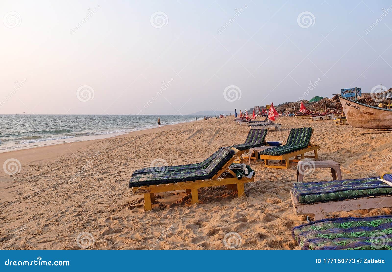 Candolim Beach, Goa, India editorial stock photo. Image of beach ...