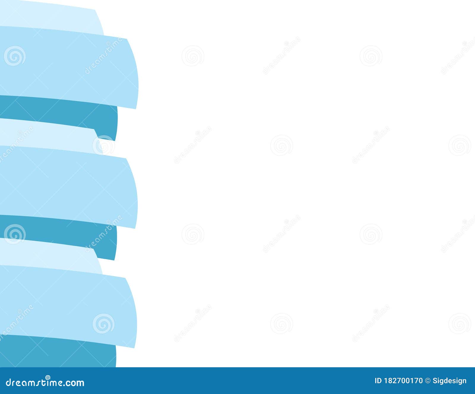 Abstract Blue Side Border stock vector. Illustration of bright - 182700170