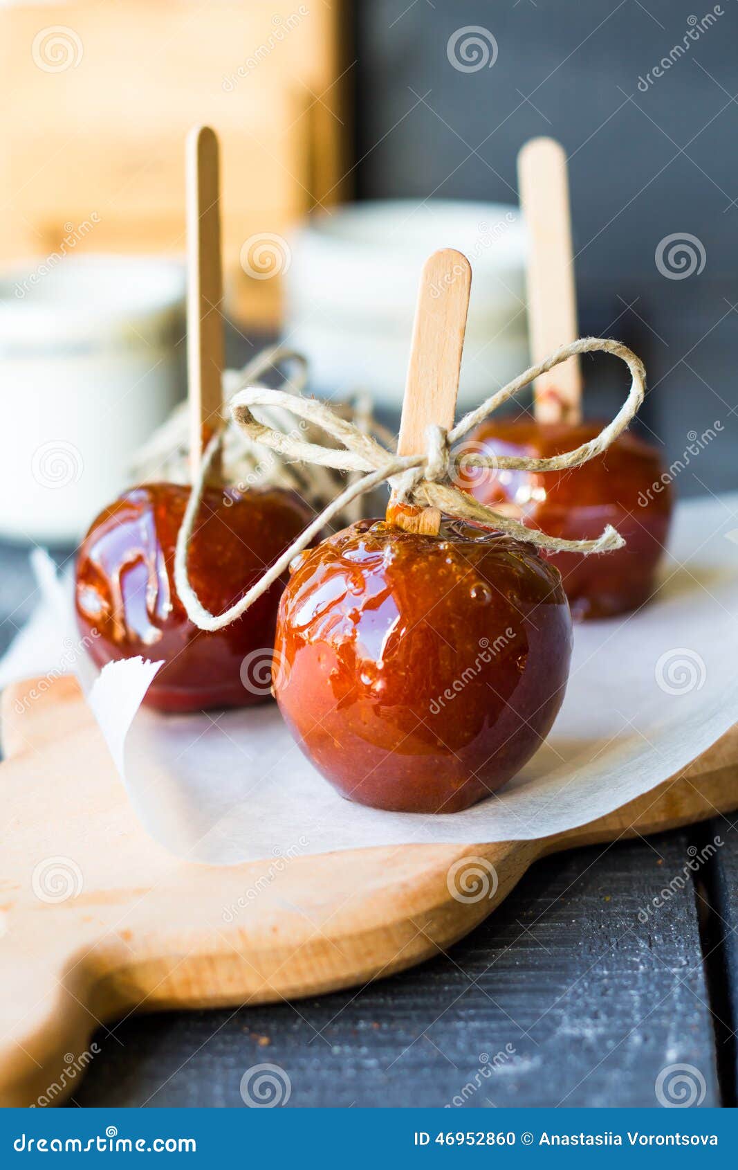 Candy Apple, Christmas Dessert Stock Photo - Image of festival, eating ...