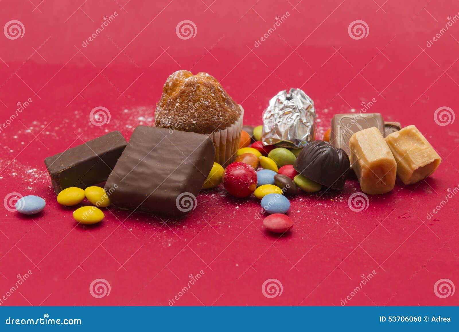 Different types of candy stock photo. Image of group - 53706060