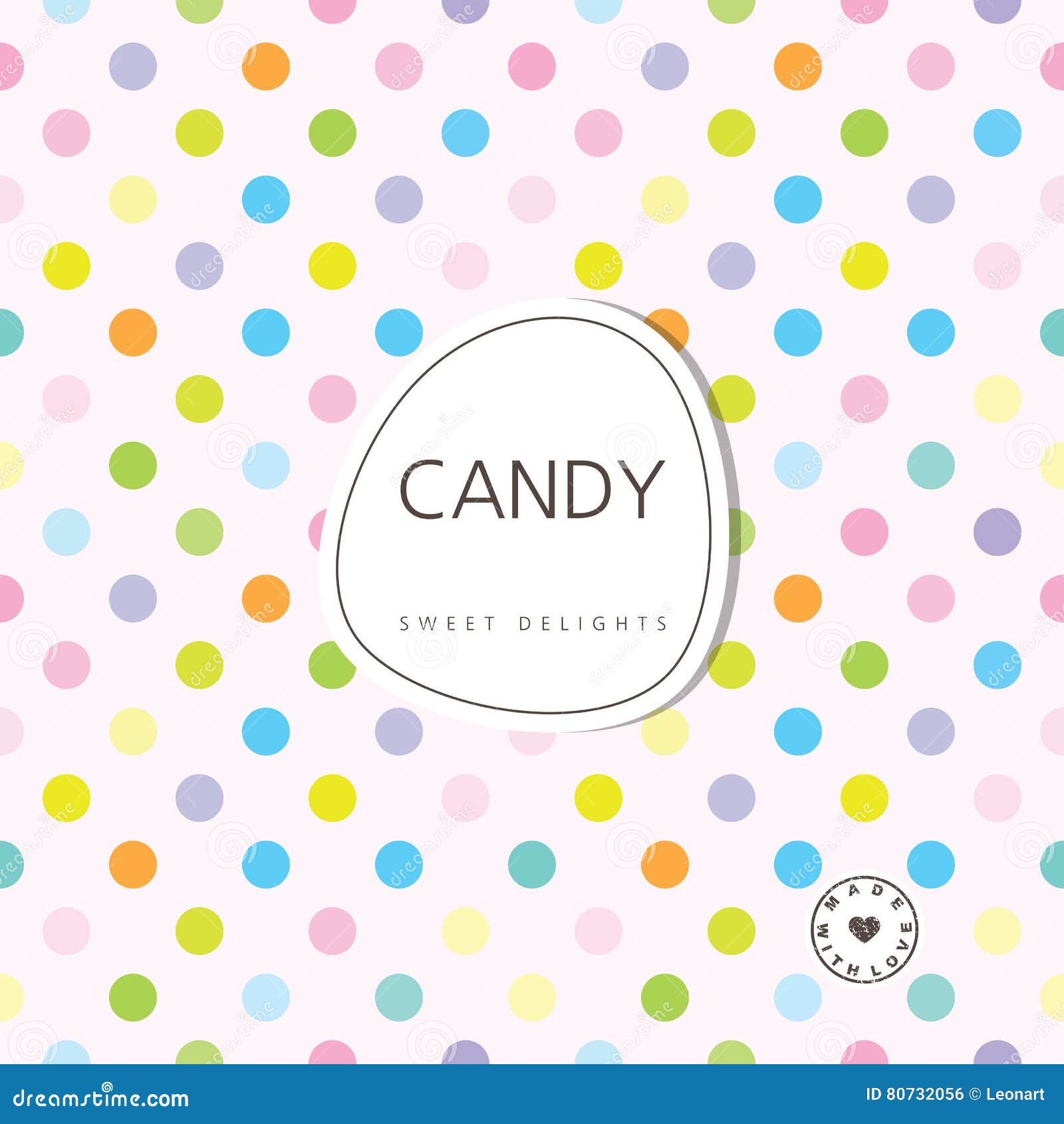 Candy Background - Sweet Delights. Stock Illustration - Illustration of ...
