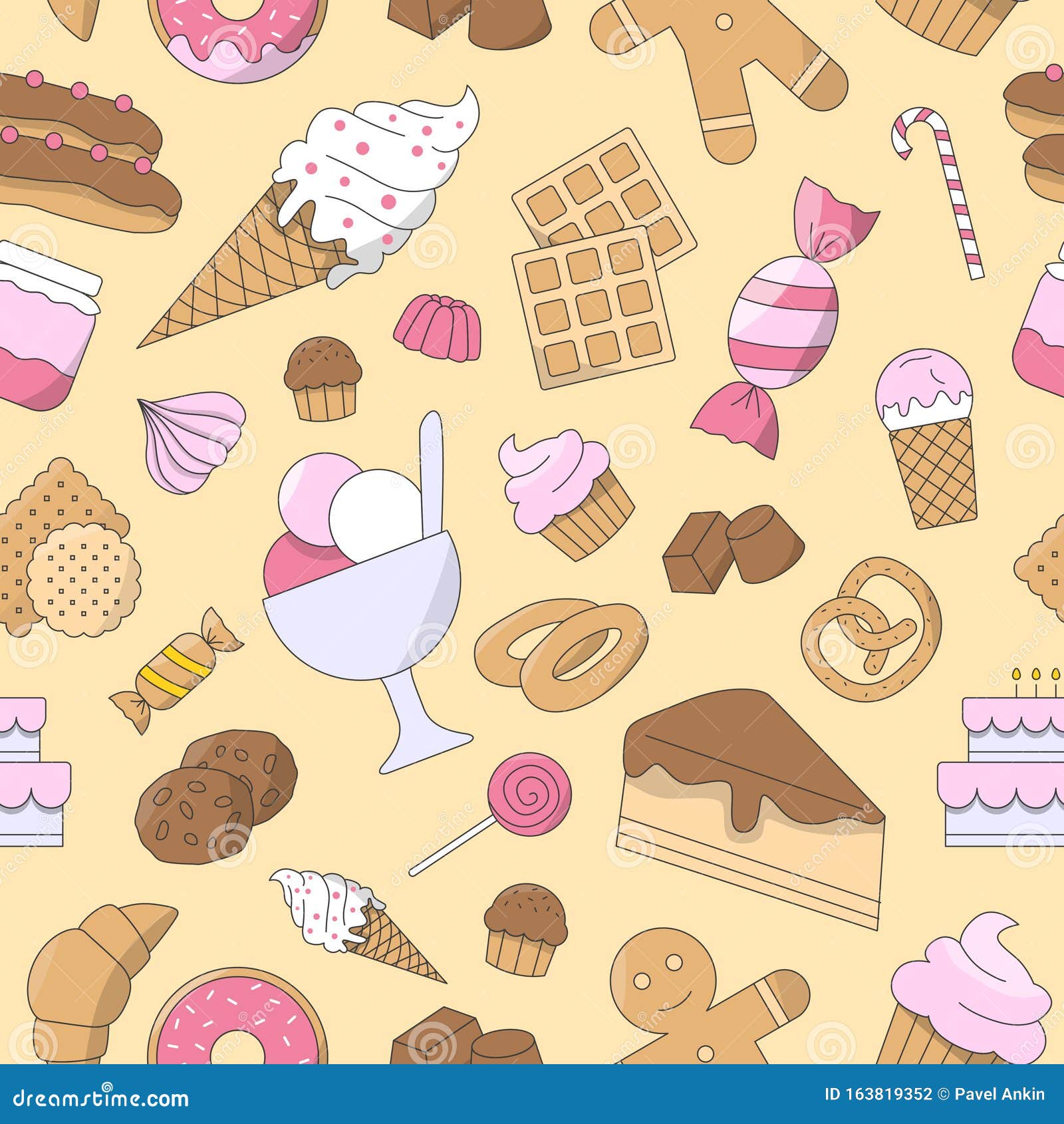 Candy background 13 stock vector. Illustration of background - 163819352