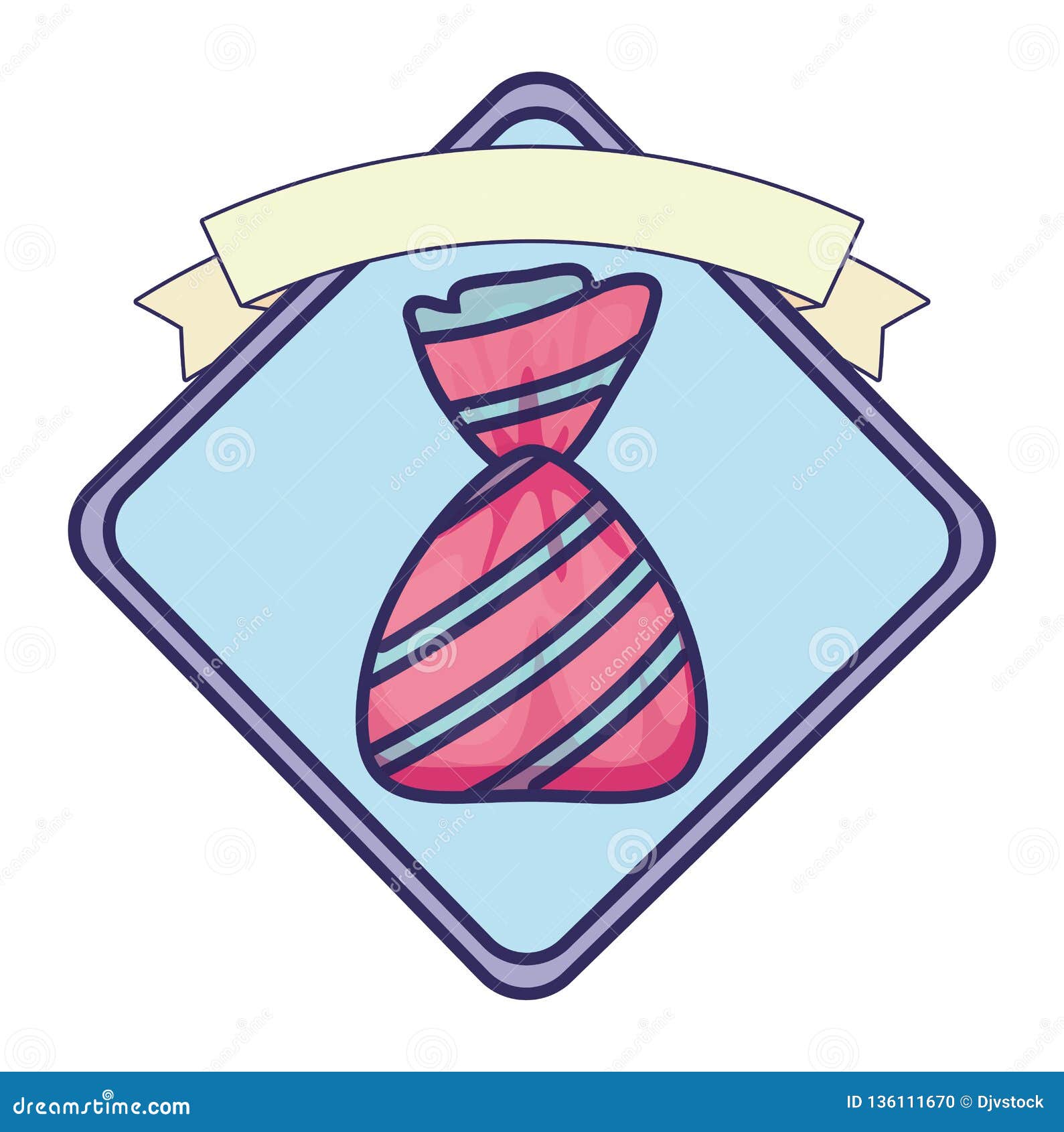 Candy bag design stock vector. Illustration of texture - 136111670