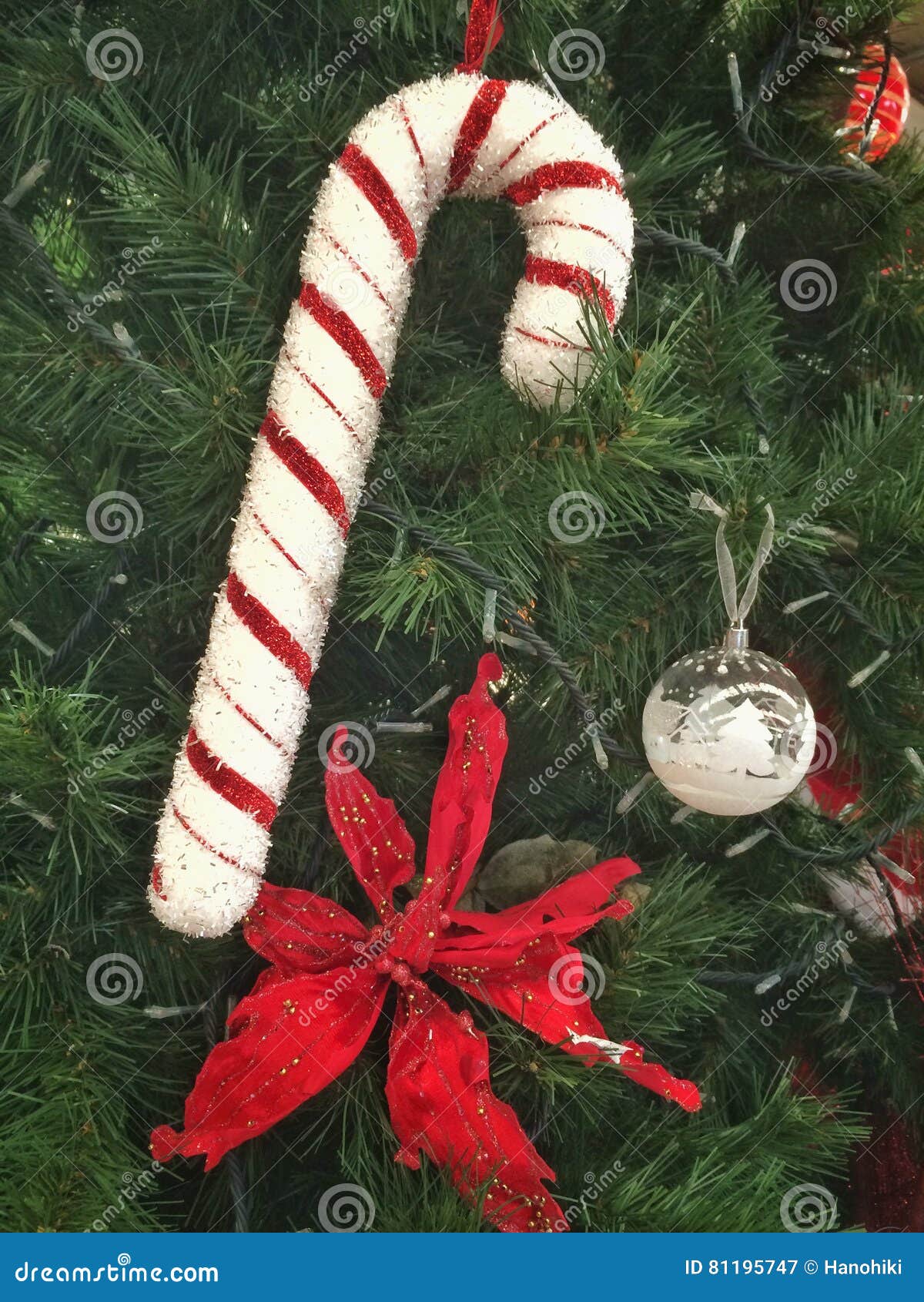Candy Bar on Christmas Tree Stock Image - Image of candy, symbol: 81195747