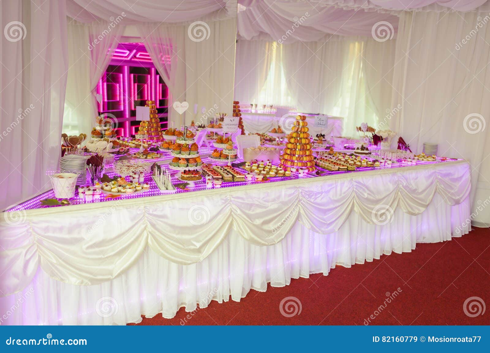 Candy bar stock image. Image of wedding, pink, restaurant - 82160779
