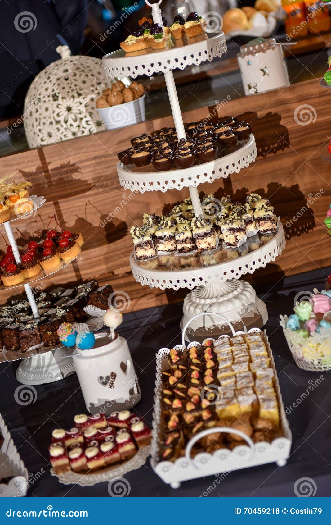 Candy bar on a stand stock photo. Image of delicious - 70459218