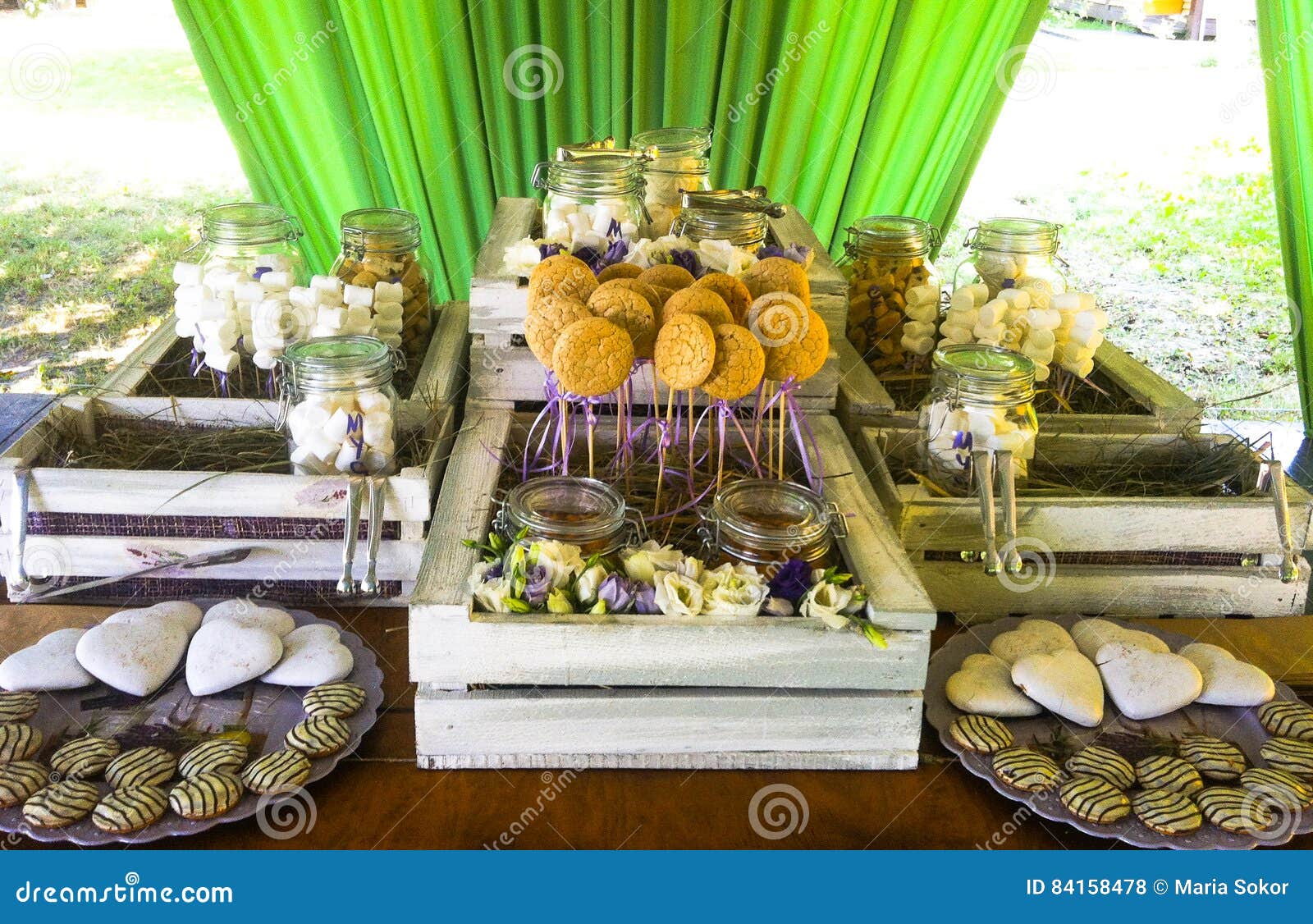 Candy Bar at a Wedding Purple Stock Photo - Image of beard, maturity ...