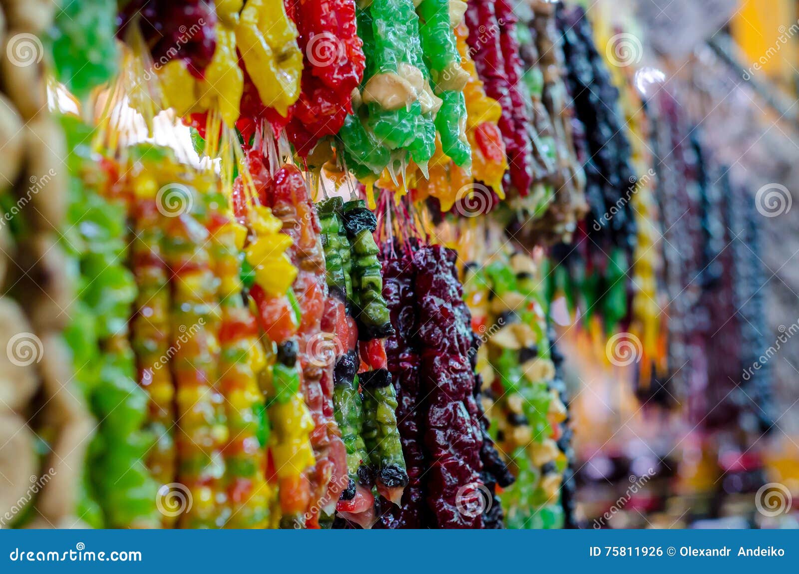 Candy at the Bazaar stock photo. Image of egyptian, istanbul - 75811926