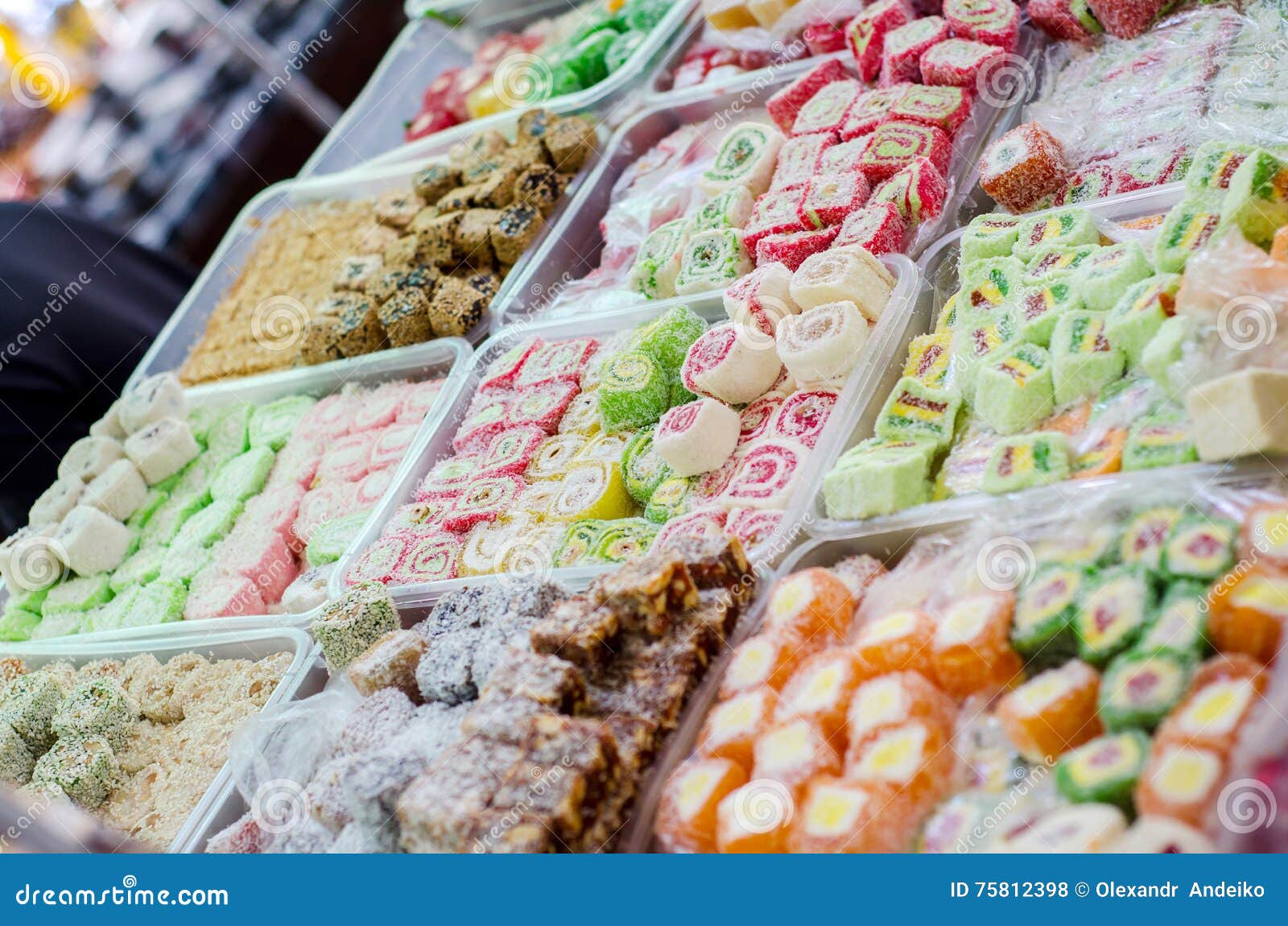 Candy at the Bazaar stock photo. Image of candy, europe - 75812398