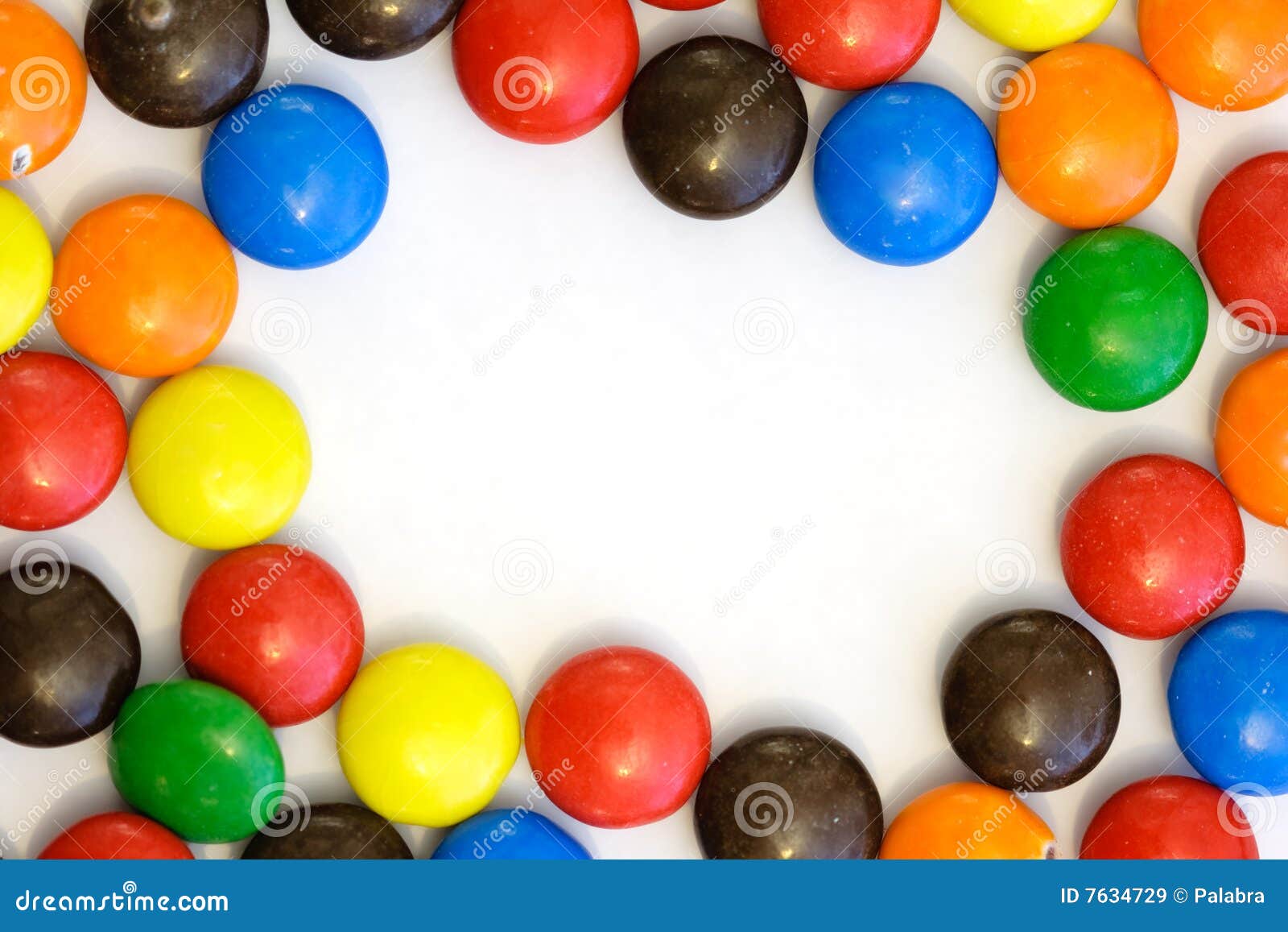 Candy border - horizontal stock image. Image of colorful - 7634729